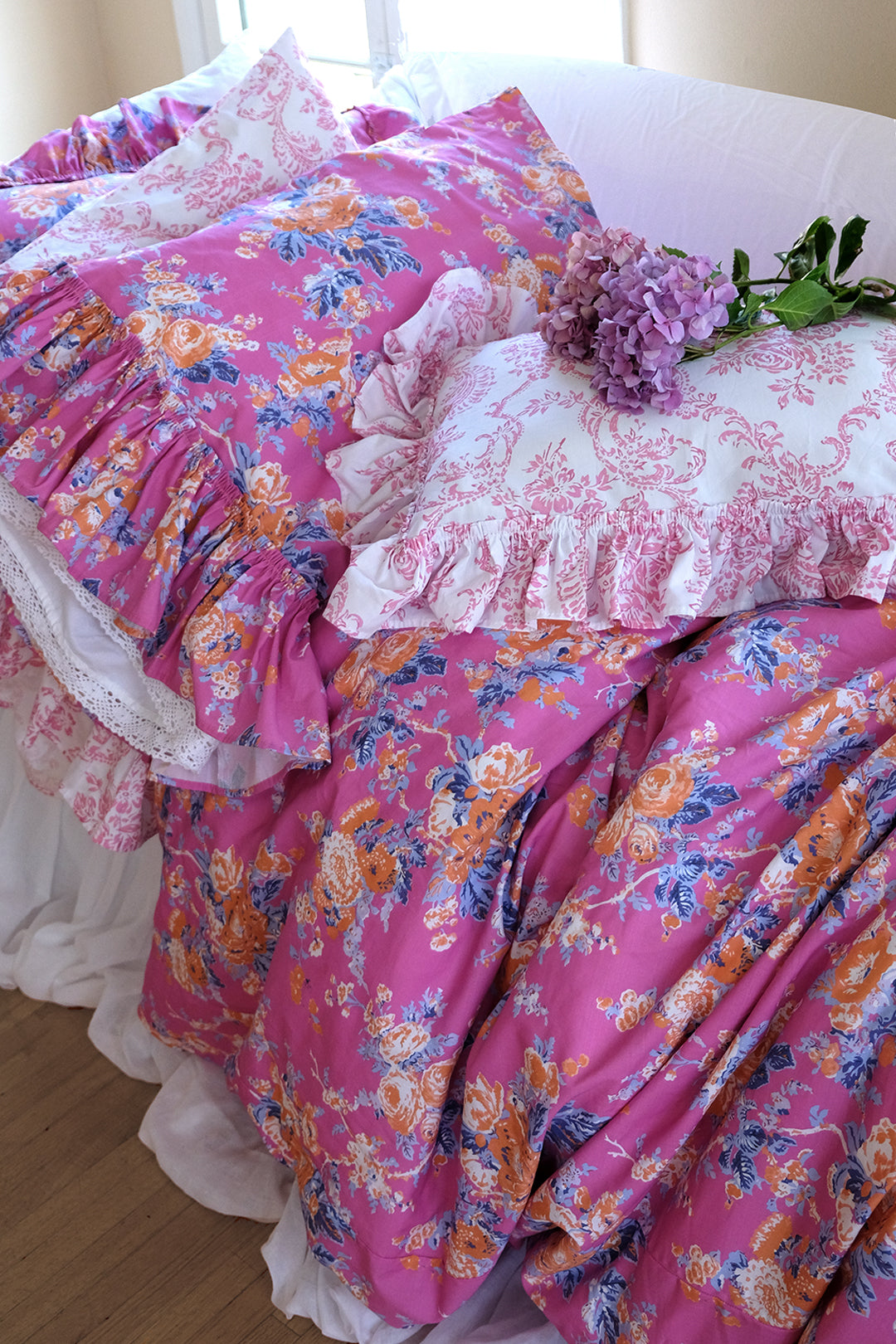 NEW! Austin Rose Bedding - Pink – Linen Salvage Et Cie
