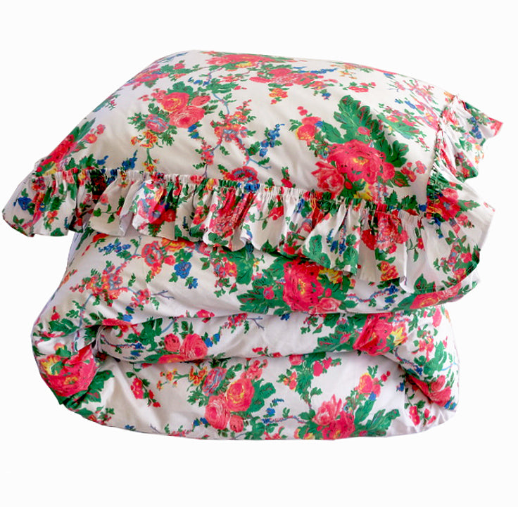 NEW! Austin Rose Bedding - Fiesta – Linen Salvage Et Cie